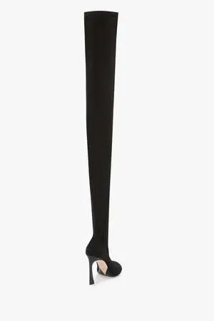 Victoria Beckham Harlow Peep Toe Stretch Jersey Boot