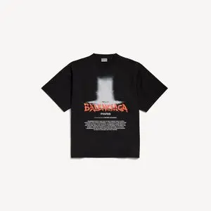 Balenciaga The Door Oversized T-shirt - Black