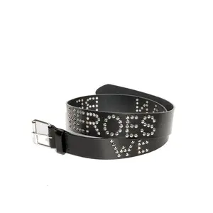 STUART TREVOR We Can Be Heroes Studded Leather Belt - Black