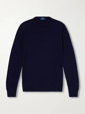 Fedeli Argentina Baby Cashmere Sweater - Blue