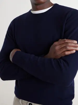 Fedeli Argentina Baby Cashmere Sweater - Blue
