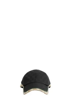 Gucci Gg Cotton Canvas Baseball Hat - Black