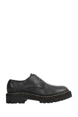 Guidi Classic Derby Shoes - Black