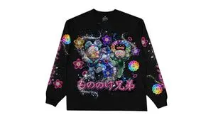 TAKASHI MURAKAMI X Mnnk Bro. Long Sleeve T-shirt - Black