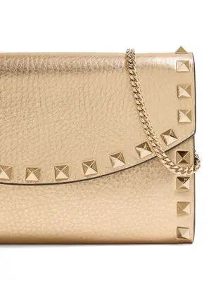 Valentino Garavani Rockstud Foldover Top Wallet