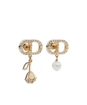 Dior Cd Lily Earrings - Golden