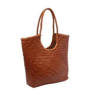 Dragon Diffusion Ns Diagonal Triple Jump Shoulder Bag - Tan