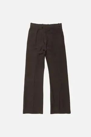 Acne Studios Tailored Herringbone Trousers - Chocolate Brown