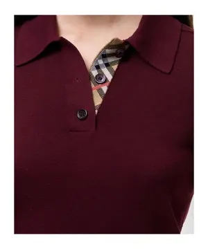Burberry Long-sleeve Wool Polo Shirt