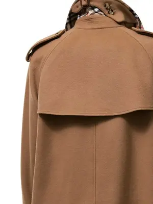 Burberry Cropped Cashmere Mayfair Trench Jacket