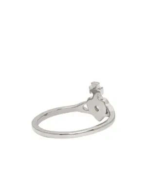 VIVIENNE WESTWOOD Logo-engraved Embellished Ring