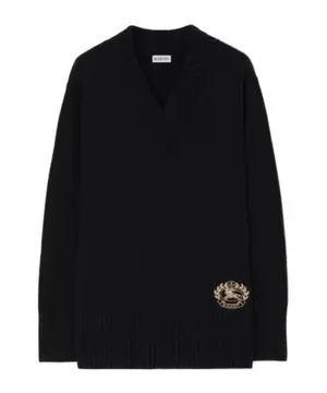 Burberry Wool Cashmere V-neck Sweater