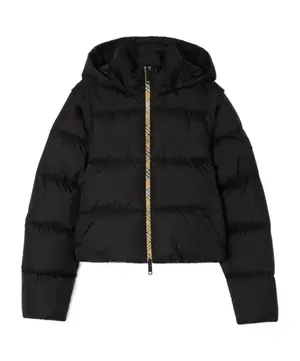 Burberry Detachable Sleeve Nylon Langdale Puffer Jacket - Black