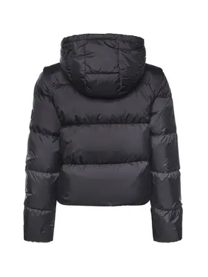 Burberry Detachable Sleeve Nylon Langdale Puffer Jacket - Black