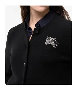Burberry Knight Wool Cashmere Cardigan