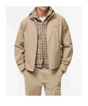 Burberry Cotton Twill Jacket With Gilet