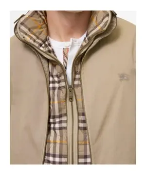 Burberry Cotton Twill Jacket With Gilet