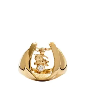 Burberry Horseshoe Ring - Gold/clear