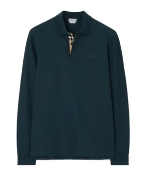 Burberry Long-sleeve Cotton Polo Shirt