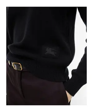 Burberry Cashmere Polo Shirt - Black