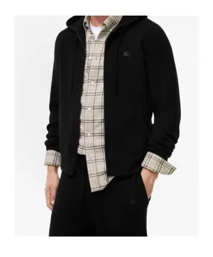 Burberry Cashmere Blend Zip Hoodie