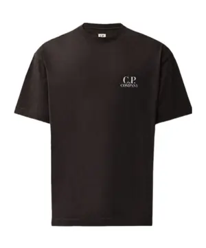 C.P. COMPANY 30/1 Jersey Short Sleeve Comfort T-shirt - Black