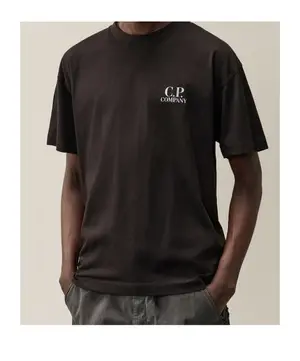 C.P. COMPANY 30/1 Jersey Short Sleeve Comfort T-shirt - Black