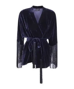Antonelli Firenze Papavero Kimono Shirt - Blue