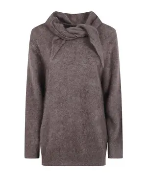 P.a.r.o.s.h Long-sleeved Hooded Knit Top