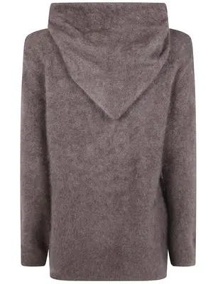 P.a.r.o.s.h Long-sleeved Hooded Knit Top