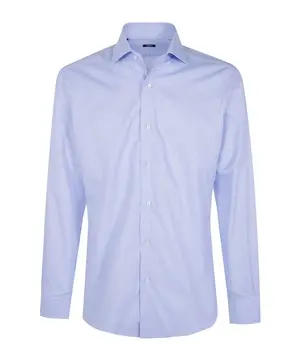 BARBA NAPOLI Classic Oxford Shirt - Light Blue