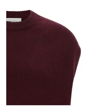 BE YOU Crew-neck Knit Vest