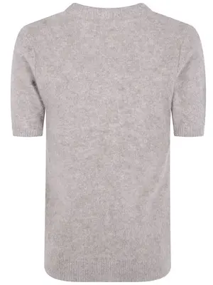 P.a.r.o.s.h Crew-neck Short-sleeve Knit Top