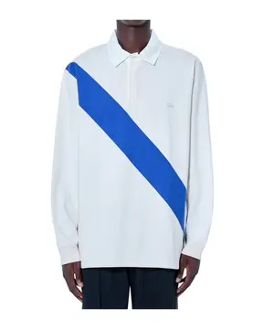WALES BONNER Long-sleeve Polo Shirt - White