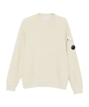 C.P. COMPANY Lens-detail Sleeve-pocket Sweatshirt - Sand
