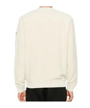 C.P. COMPANY Lens-detail Sleeve-pocket Sweatshirt - Sand