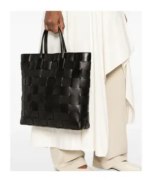 Dragon Diffusion Medium Pino Woven Top Handle Bag