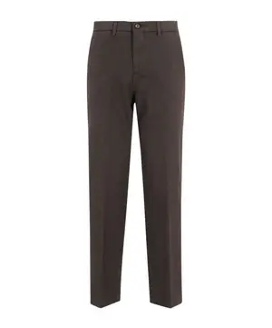 BRIGLIA 1949 Casual Trousers With Belt Loops - Brown