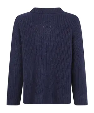 ANNECLAIRE Double Breasted Knitted Jacket