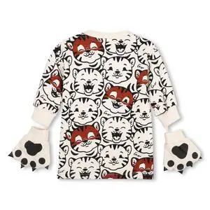 Kenzo Tiger-print Long-sleeve Dress