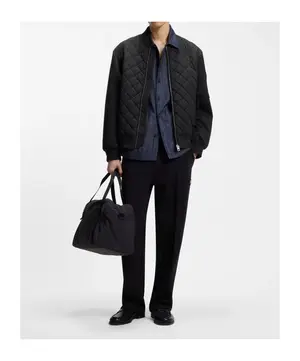 Hugo Boss Water-repellent Jacket In Mixed Materials