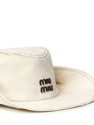 Miu Miu Logo Bucket Hat