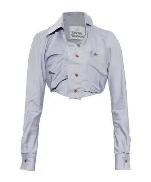 VIVIENNE WESTWOOD Vivienne Westwood Cropped Drunken Shirt Gray