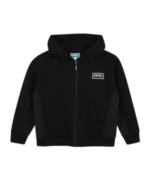 Kenzo Logo-patch Hooded Zip-up Jacket