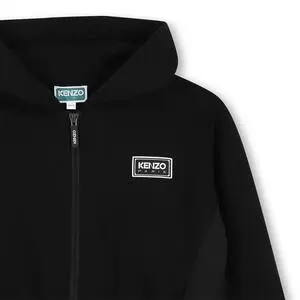 Kenzo Logo-patch Hooded Zip-up Jacket