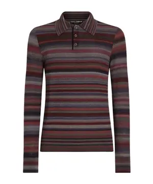 Dolce & Gabbana Long-sleeve Polo Shirt - Multi-color