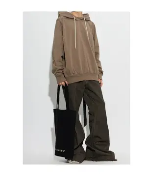 Rick Owens Oversized Long-sleeve Hoodie