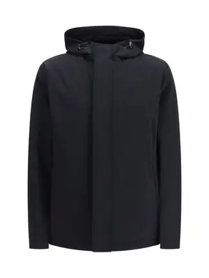 Herno Hooded Zip-up Jacket