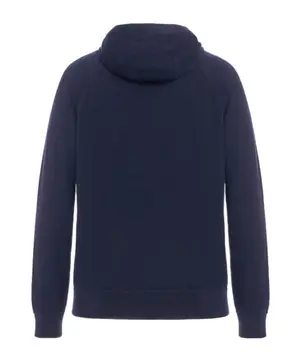 Malo Cashmere Raglan Hooded Sweatshirt - Blue