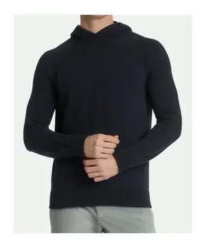 Malo Cashmere Raglan Hooded Sweatshirt - Blue
